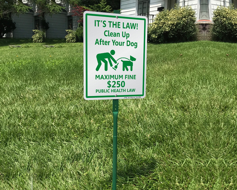 Clean Up After Your Dog Fine Signs (from $5)