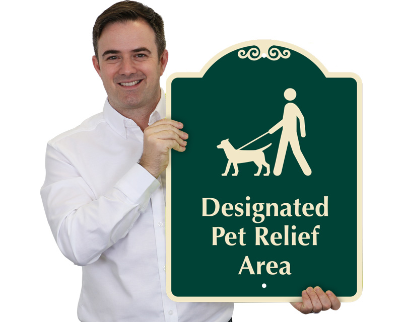 Designated Pet Area Signs | Dog Area Signs (from $5)