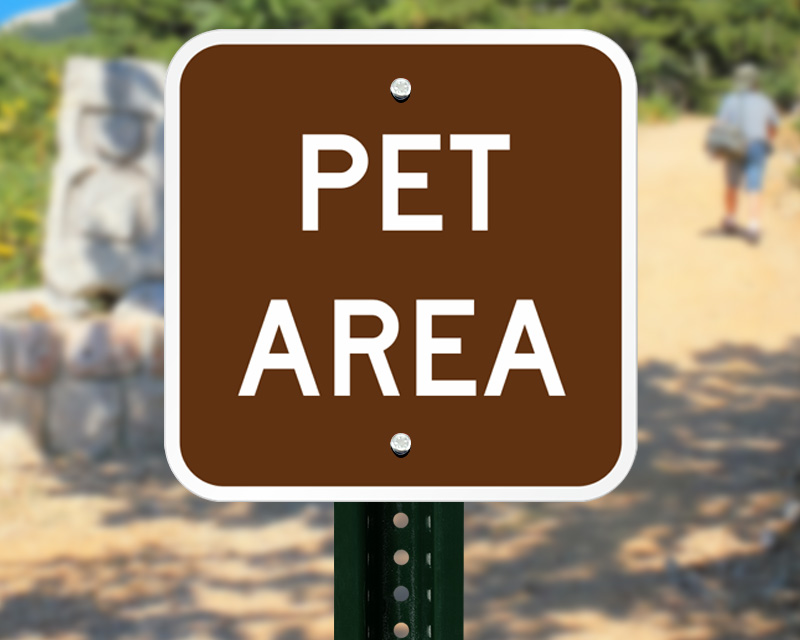Designated Pet Area Signs | Dog Area Signs (from $5)