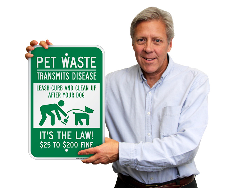 Clean Up After Your Dog Fine Signs (from $5)