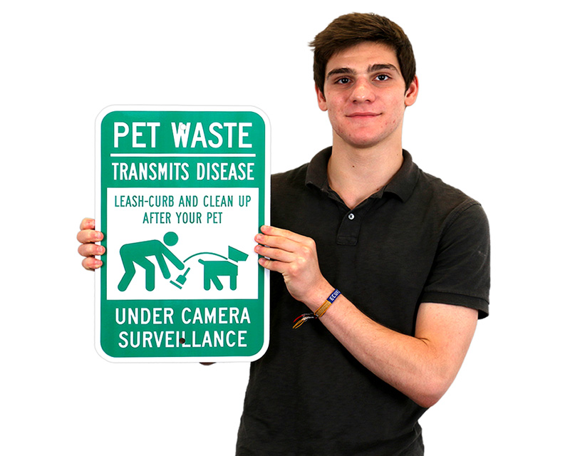 Pet Waste Signs - Pick Up Dog Poop Signs (from $5)