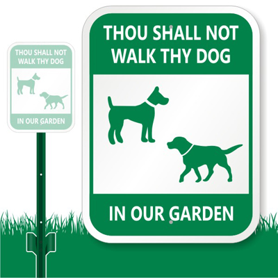 Funny Dog Poop Signs Print