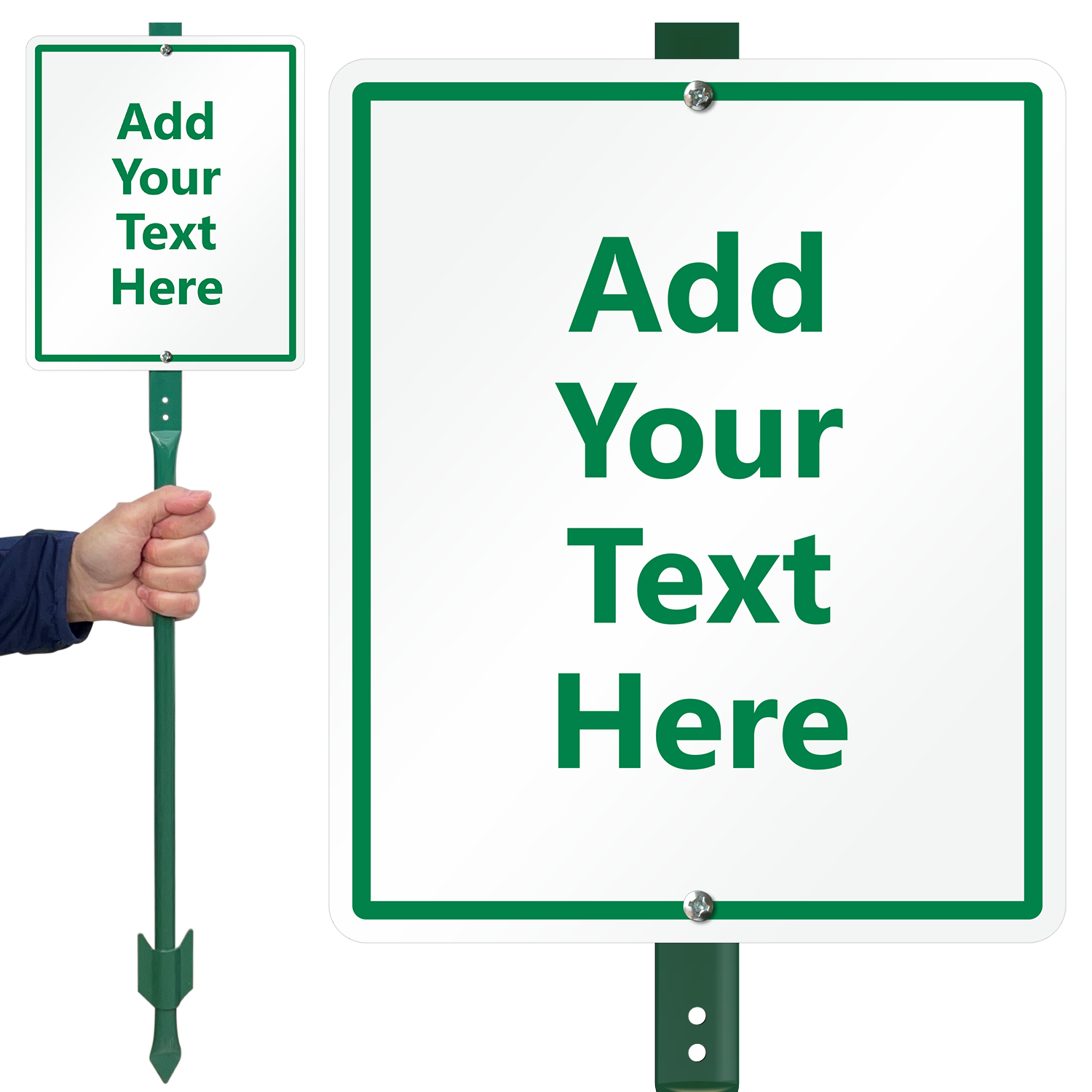 Custom LawnBoss Sign & Stake Kit - Custom Made Sign, SKU: K-3362