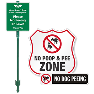 Free Dog Poop Signs | Free Sign PDFs | Free Customization