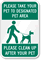 Designated Pet Area Signs | Dog Area Signs (from $5)